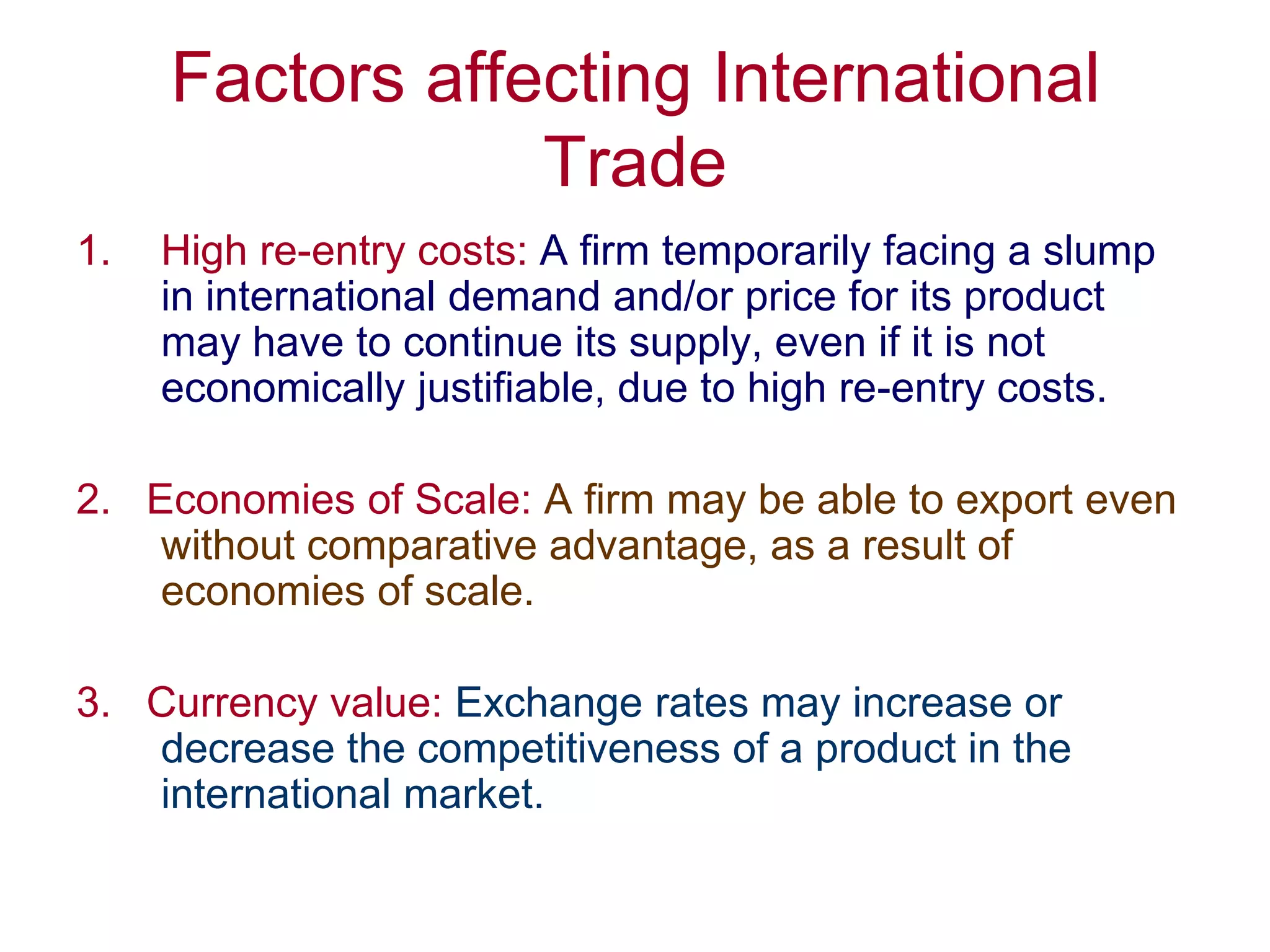 Theories Of International Trade | PPT