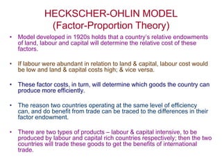 Theories Of International Trade | PPT