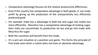 Theories of international trade | PPTX
