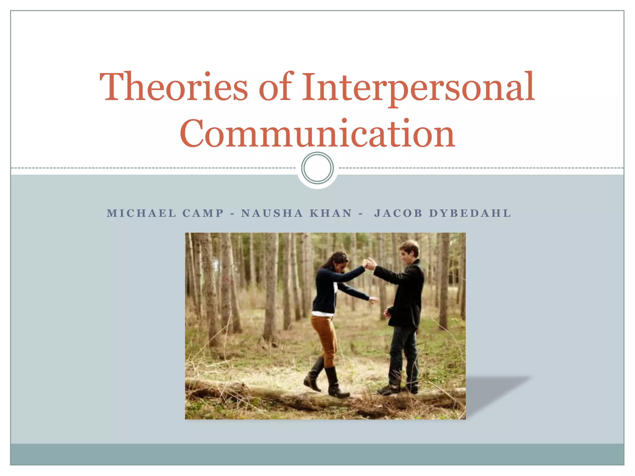 Theories of Interpersonal Communication | PPTX | Strategy Video Games ...