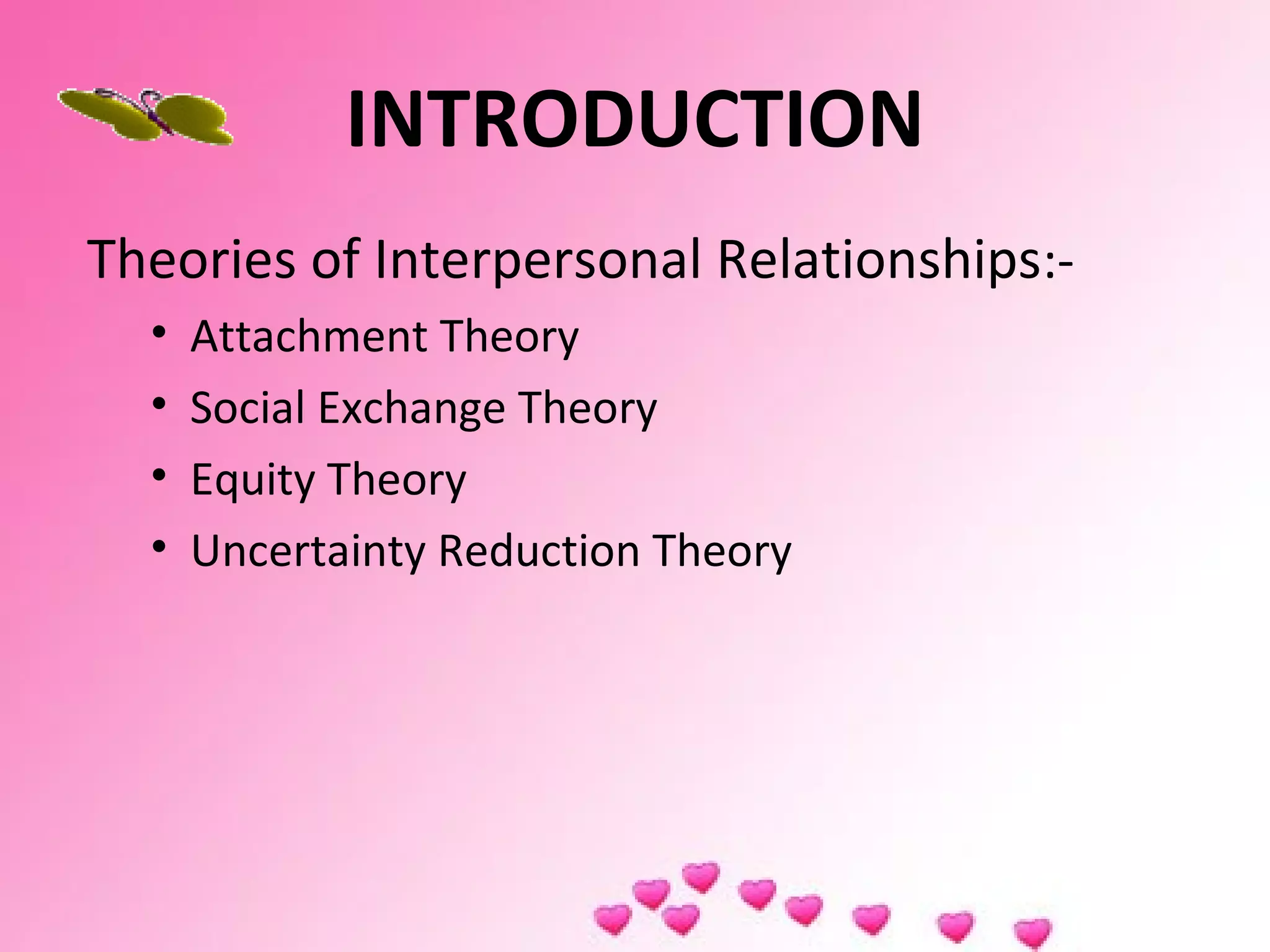 Theories Of Interpersonal Relationship | PPT