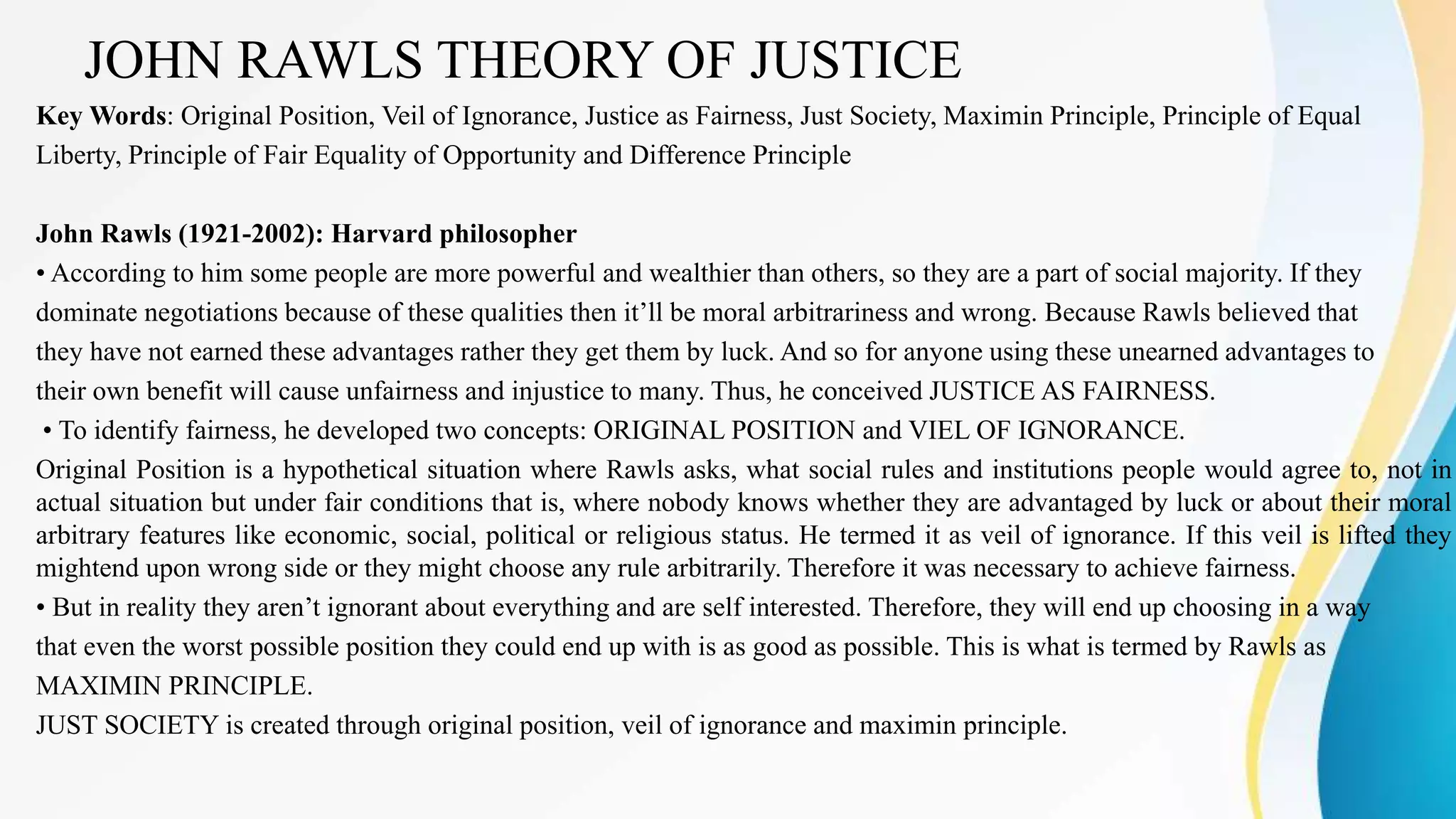 Theories of justice | PPTX