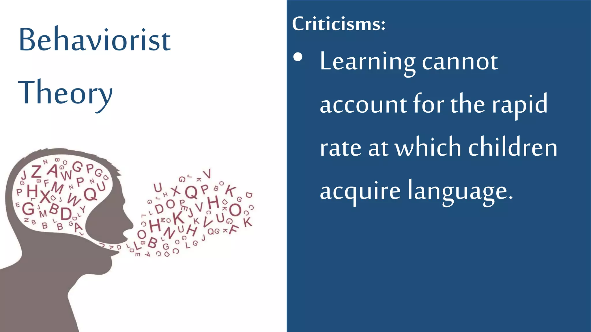 Theories of Language Acquisition | PPTX