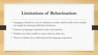 Theories of language acquisition | PPTX