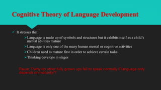Theories of language development | PPTX