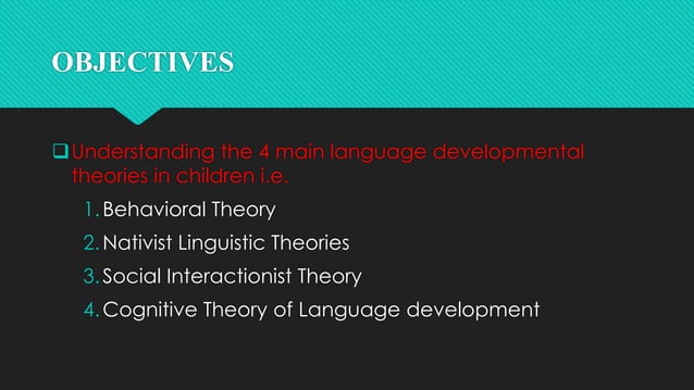 Theories of language development | PPTX