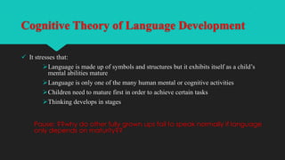 Theories of language development | PPTX