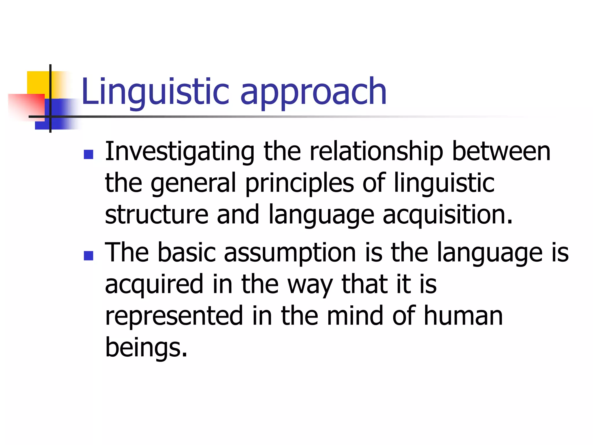 Theories Of Language Learningppt Programming Languages Computing