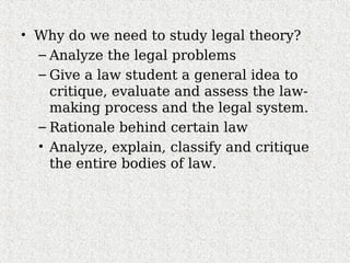 Theories of Law. the Englishj legal law ppt | PPT