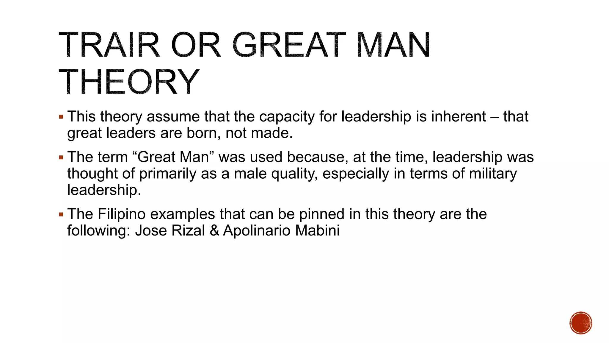 Theories of leadership and functions dt | PPTX