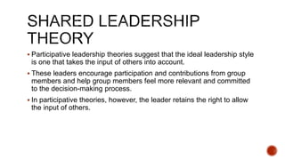 Theories of leadership and functions dt | PPTX