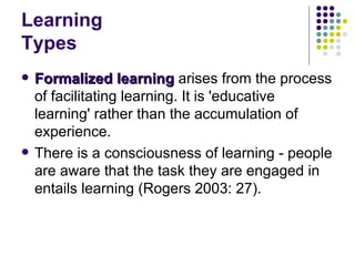 Theories of learning | PPS