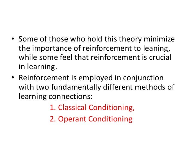 Theories of learning