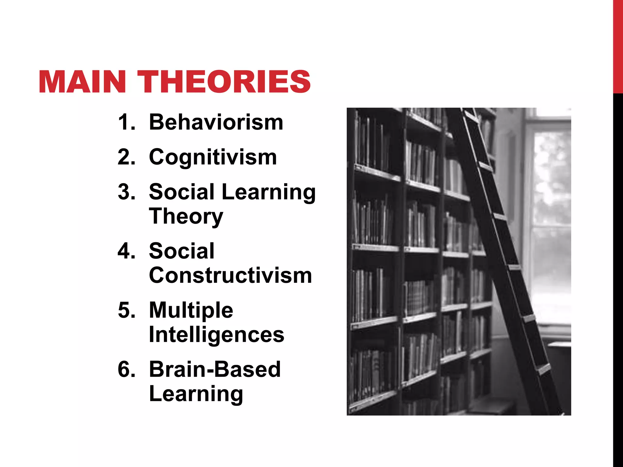 Theories of Learning | PPTX | Educational Assessment | Education