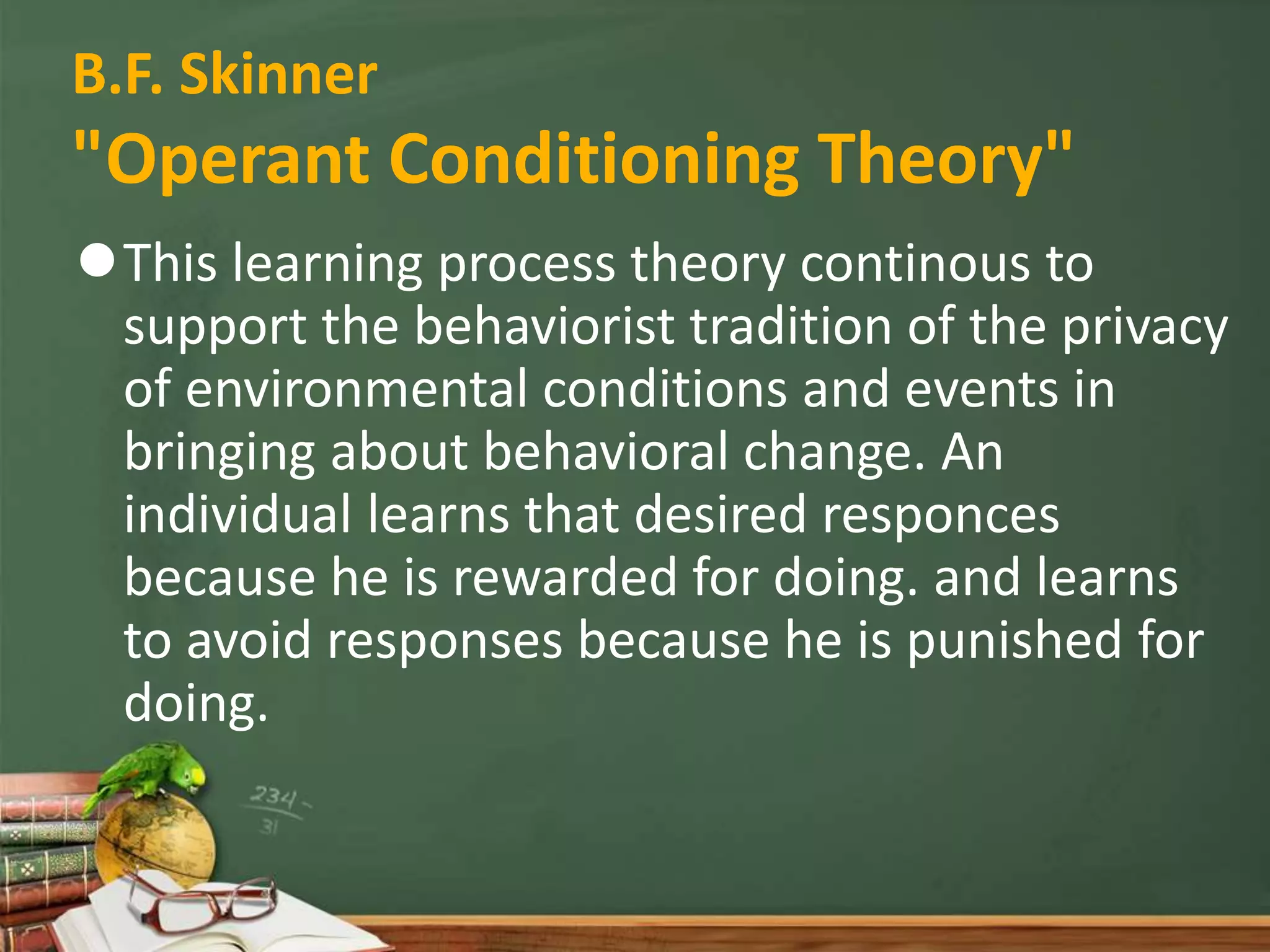 Theories of learning | PPTX