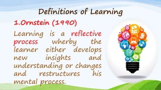 Theories of learning | PPTX
