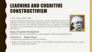 Theories of learning | PPTX