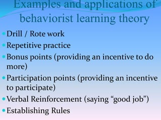Theories of learning r. periasamy | PPTX