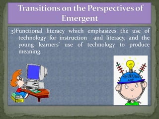Theories of learning and early literacy (definition, characteristics ...