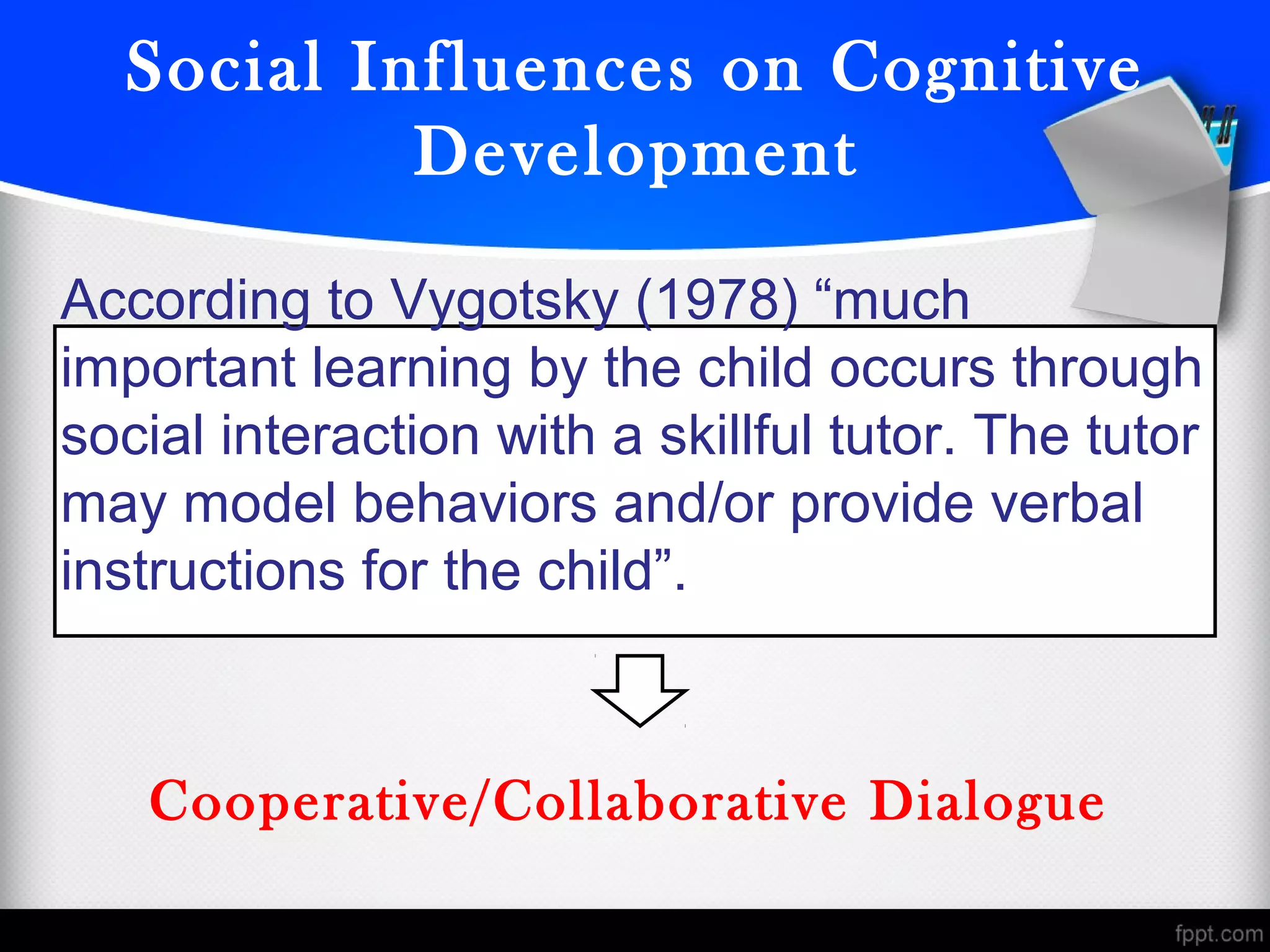 Vygotsky's Socio-cultural Theory | PPT