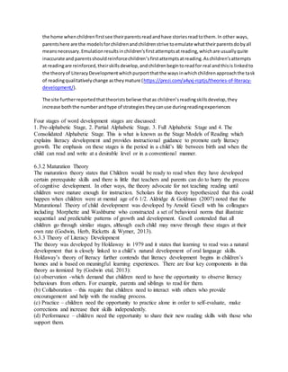 Theories of literacy and theories of literacy | DOCX