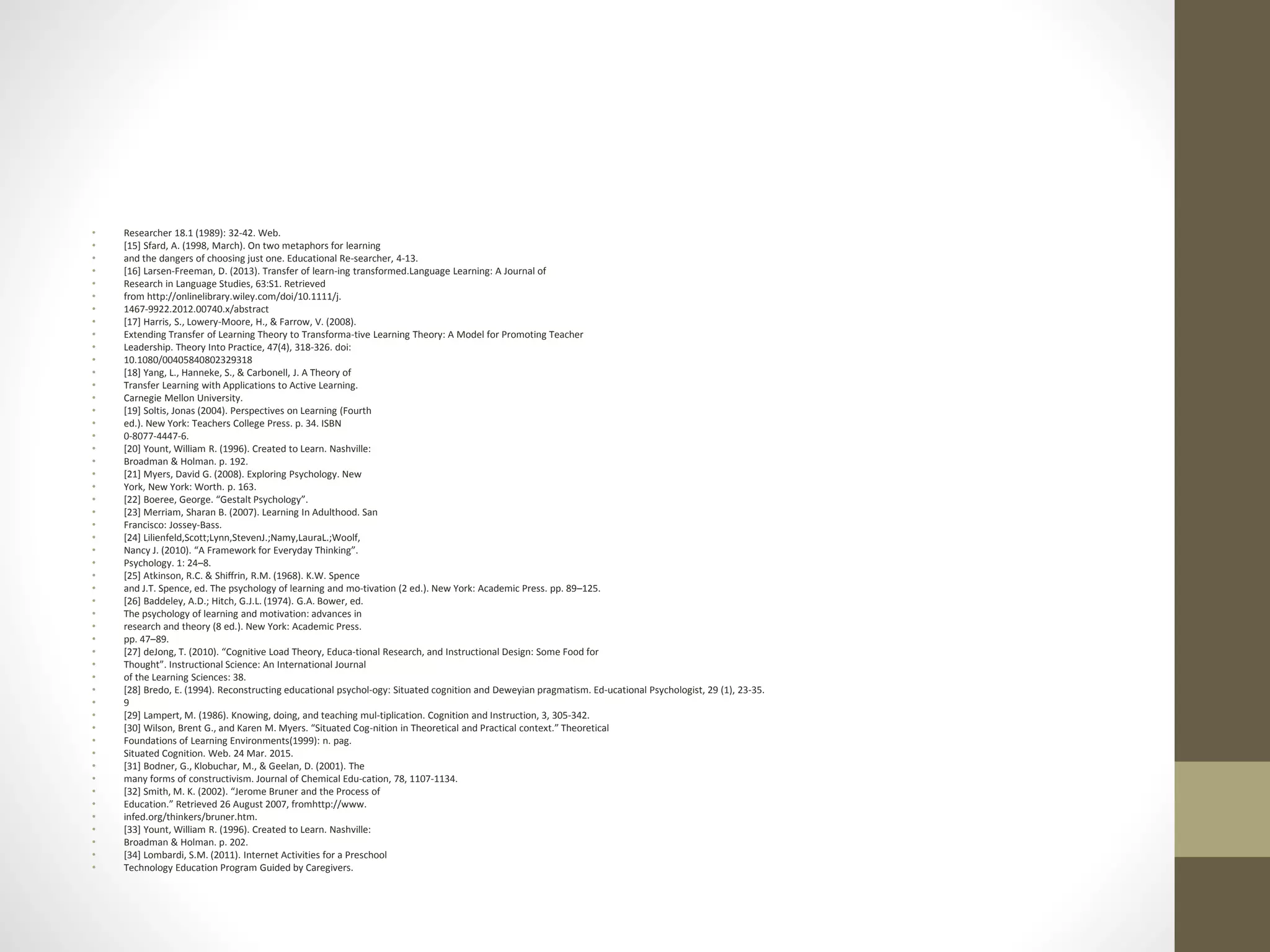 Theories of learning | PPTX