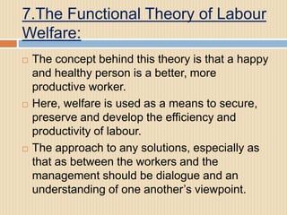 Theories of labour Welfare | PPTX