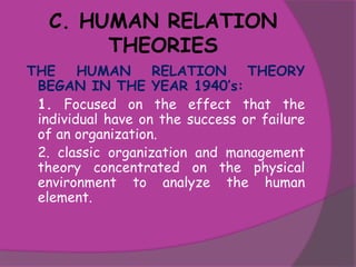 Theories of management | PPTX