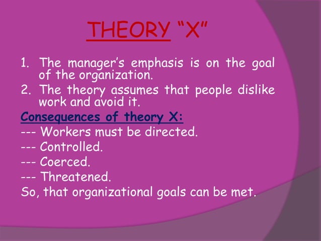 Theories of management | PPTX | Executive Leadership & Management ...