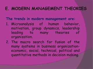 Theories of management | PPTX