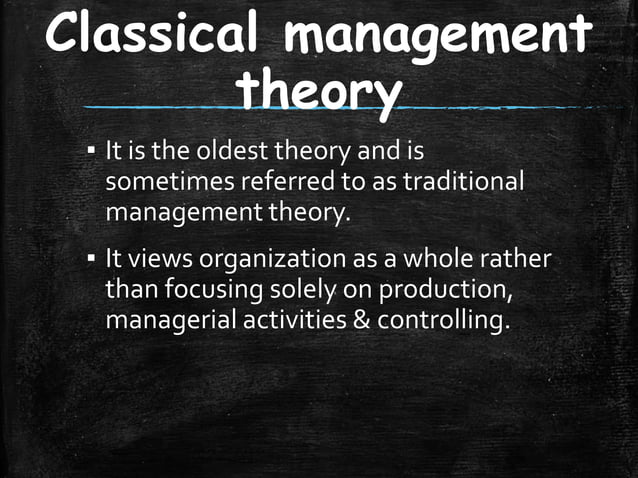 Theories of management | PPTX