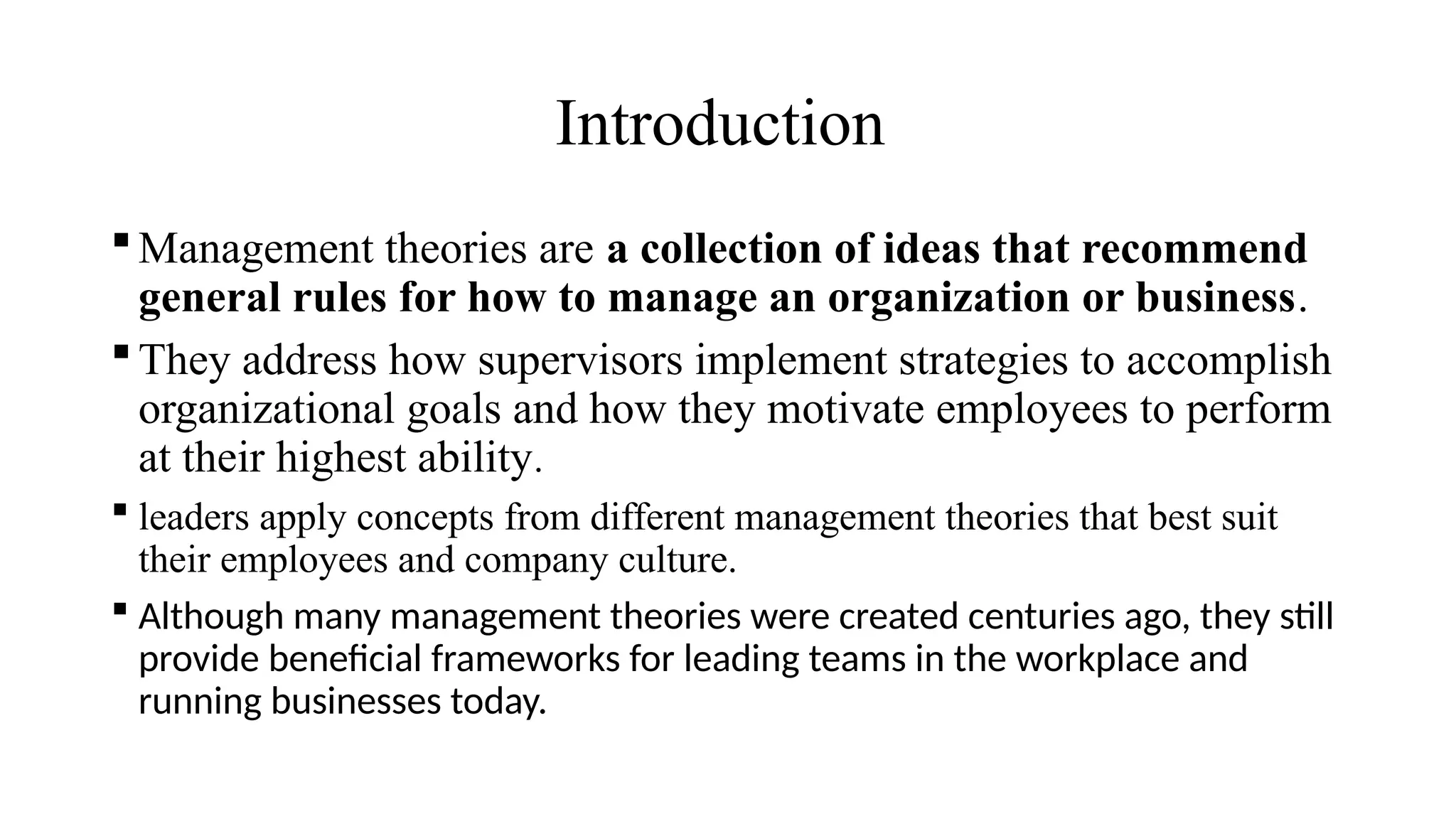 Theories of Management health management systems | PPTX