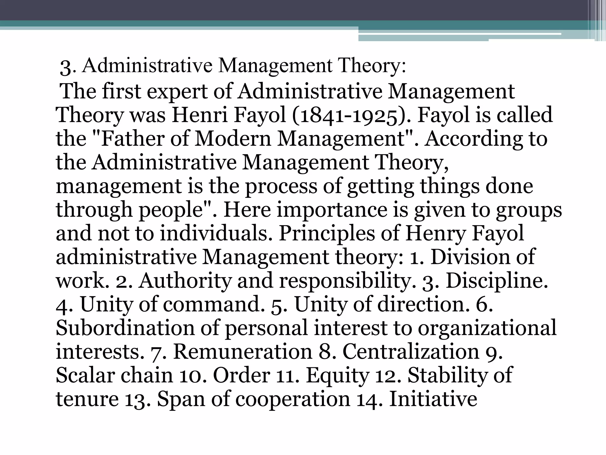 Theories of management | PPTX