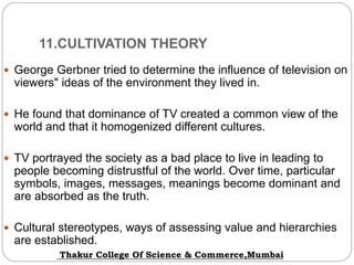 Theories of mass communication | PPTX