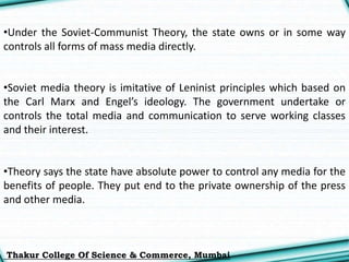 Theories of Mass Communication | PPTX