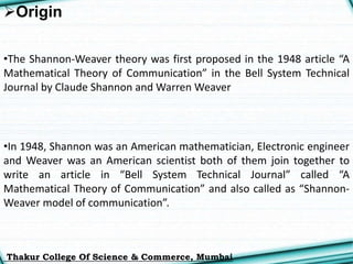 Theories of Mass Communication | PPTX