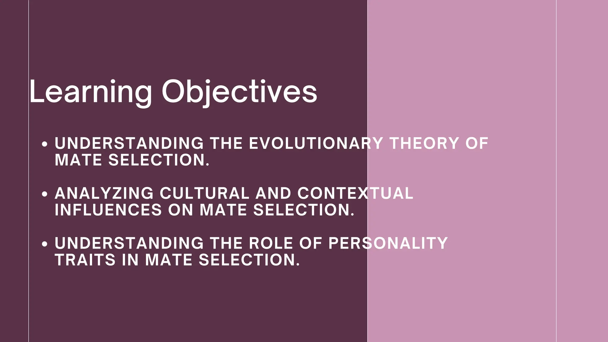 MARRIAGE AND FAMILY RELATIONSHIPS THEORIES OF MATE SELECTION | PPT