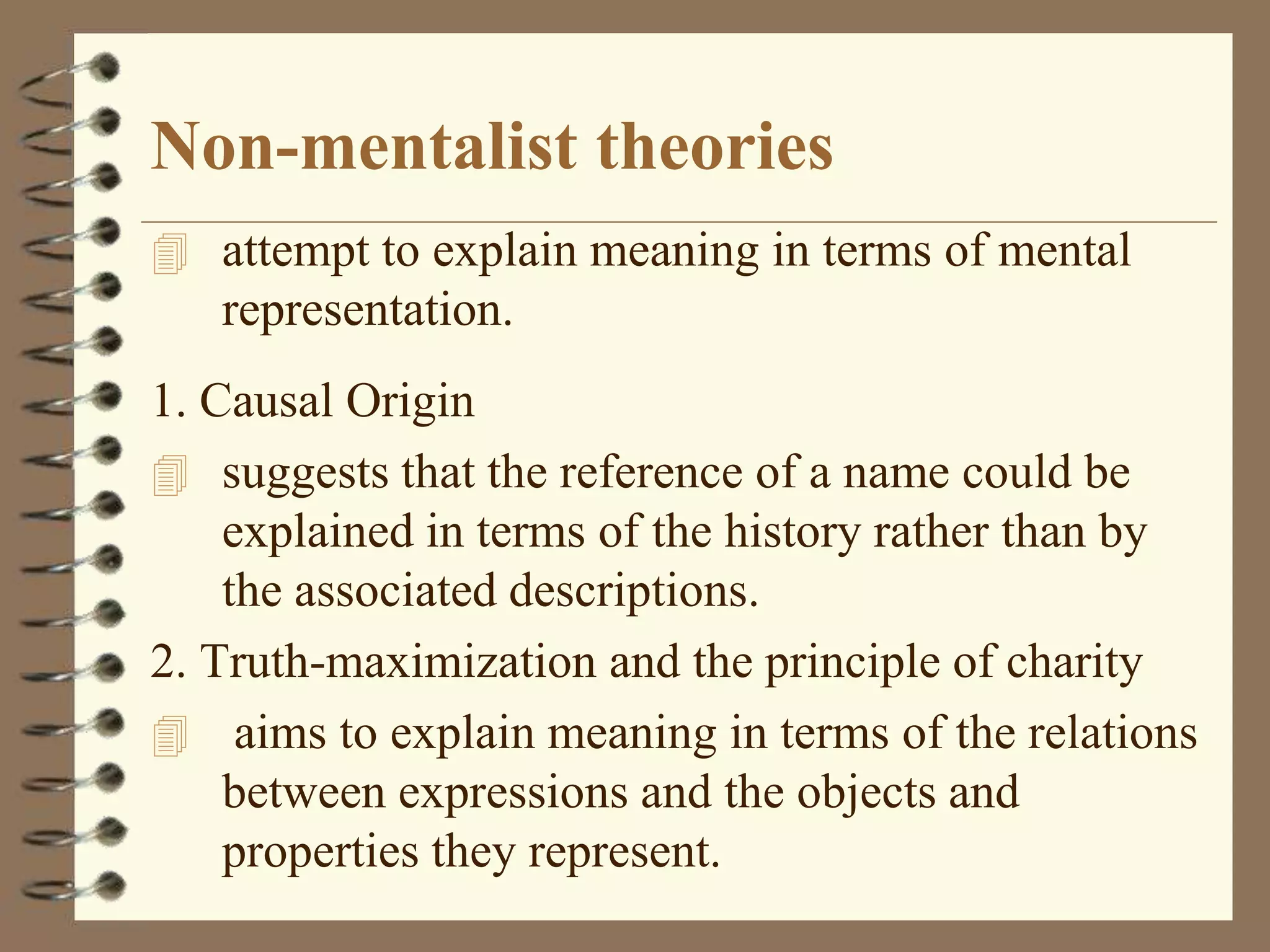 Theories of meaning | PPTX
