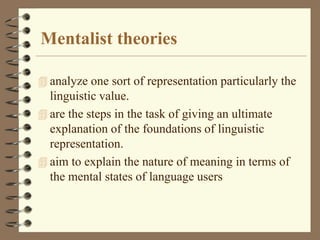 Theories of meaning | PPTX