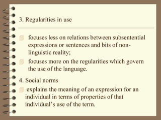 Theories of meaning | PPTX