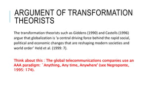 Theories of media globalizaiton | PPTX