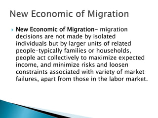 Theories of Migration | PPTX
