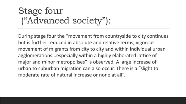 Theories of migration | PPTX | Science