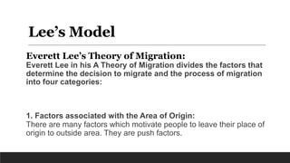 Theories of migration | PPTX