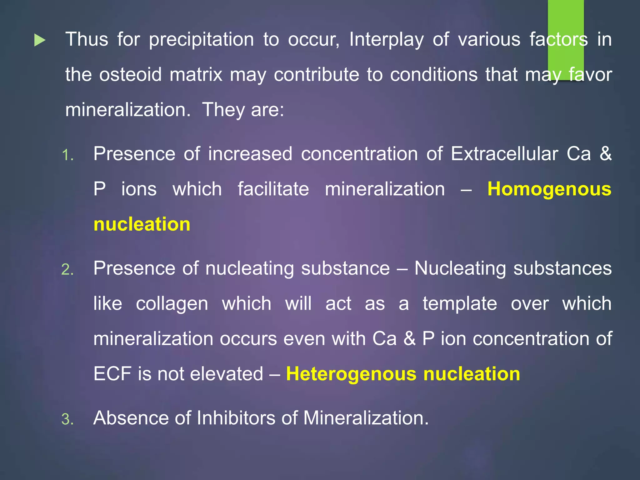 Theories of mineralization | PPTX