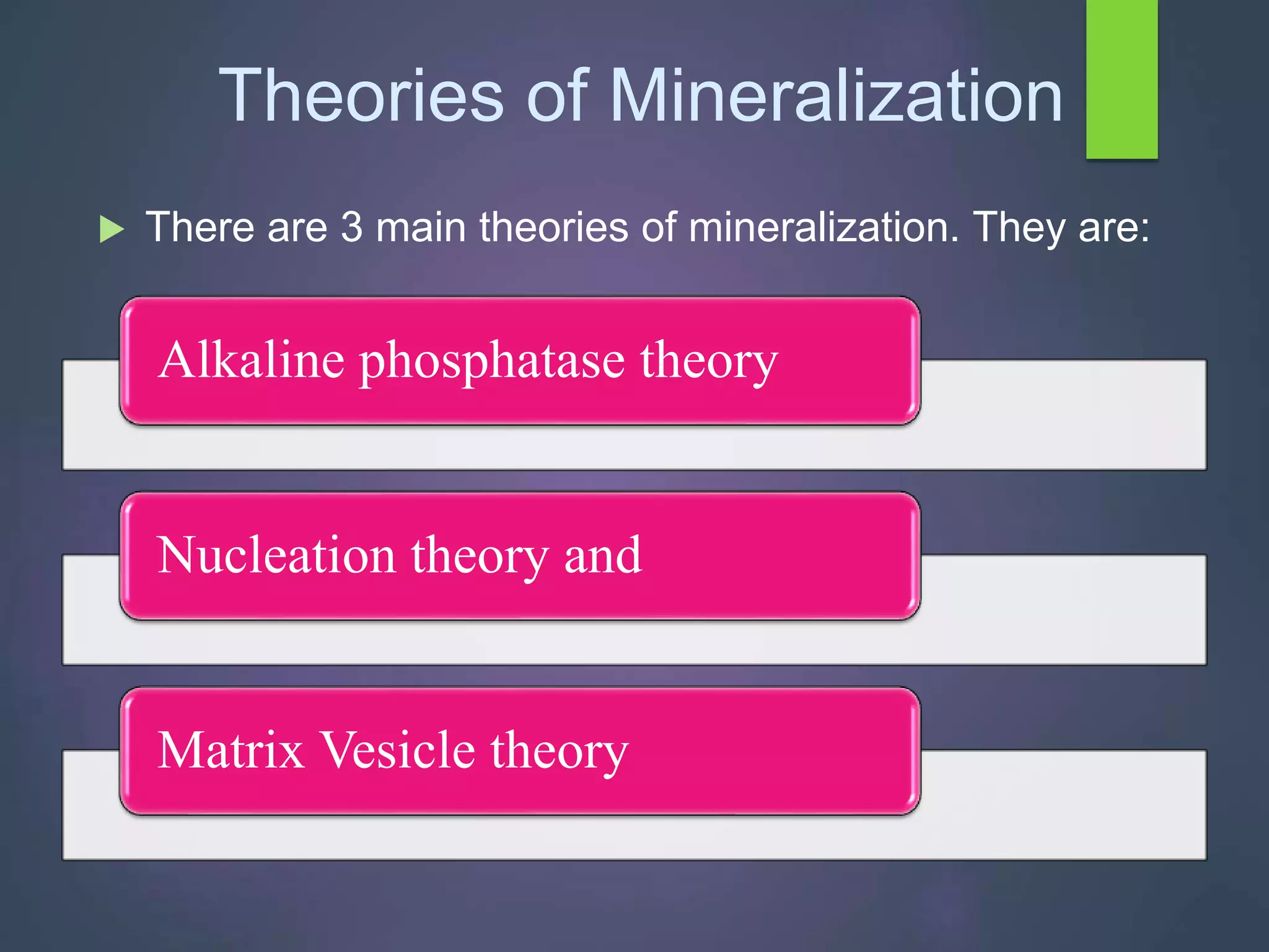 Theories of mineralization | PPTX