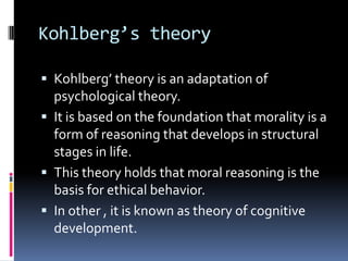 Theories of moral development | PPTX