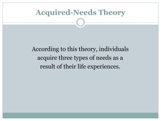 Theories of motivation | PPTX