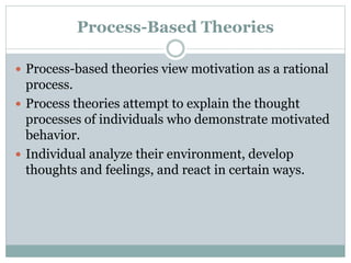 Theories of motivation | PPTX