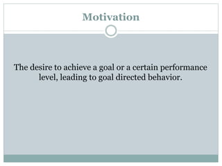 Theories of motivation | PPTX